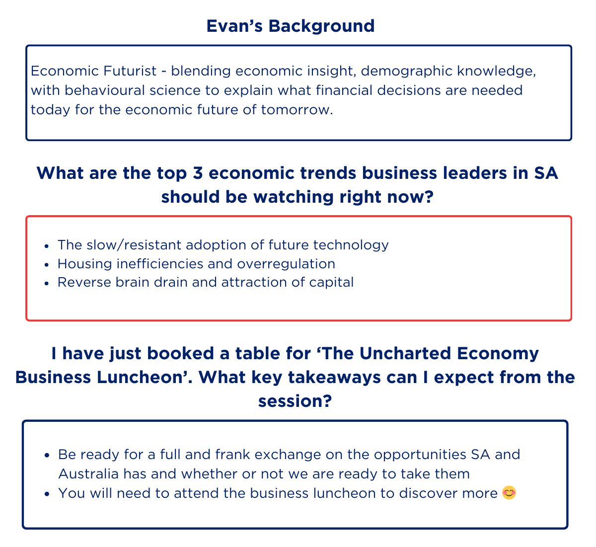 Meet Evan Lucas - Keynote Speaker #1 for The Uncharted Economy Business ...