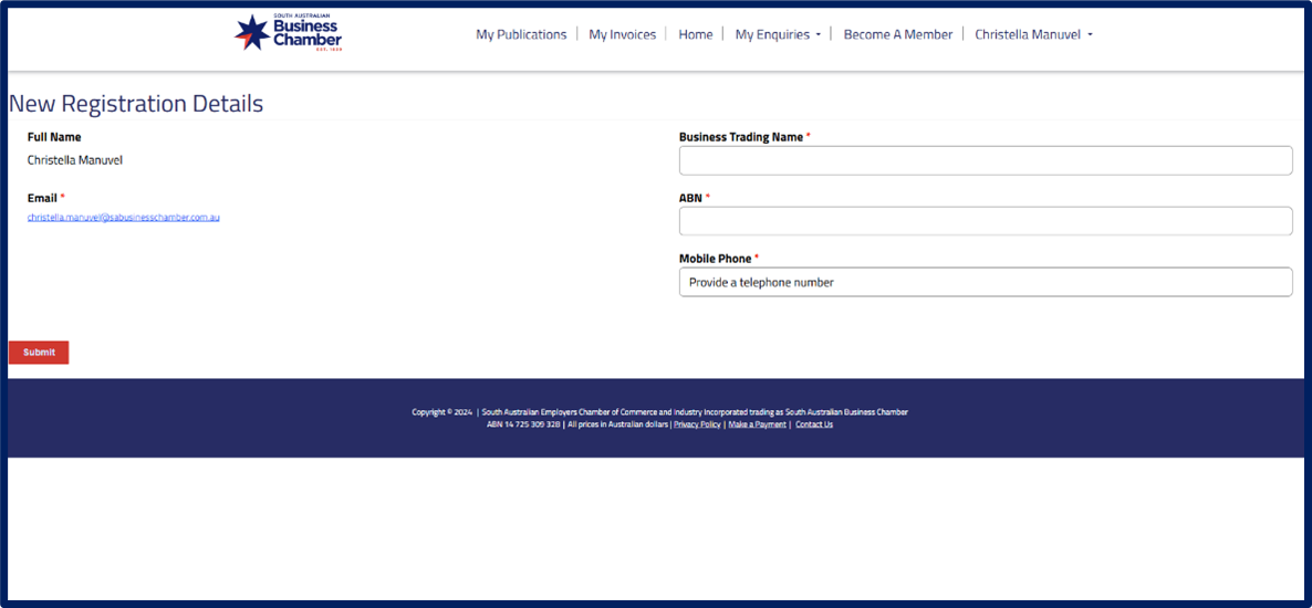 How to Sign In to the User Portal | The South Australian Business Chamber